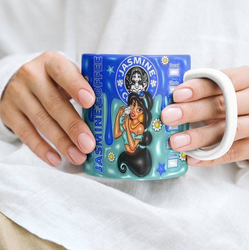 Magical 3D Jasmine Inflated Mug Wrap, A Whole New World Mug, Inflated ...