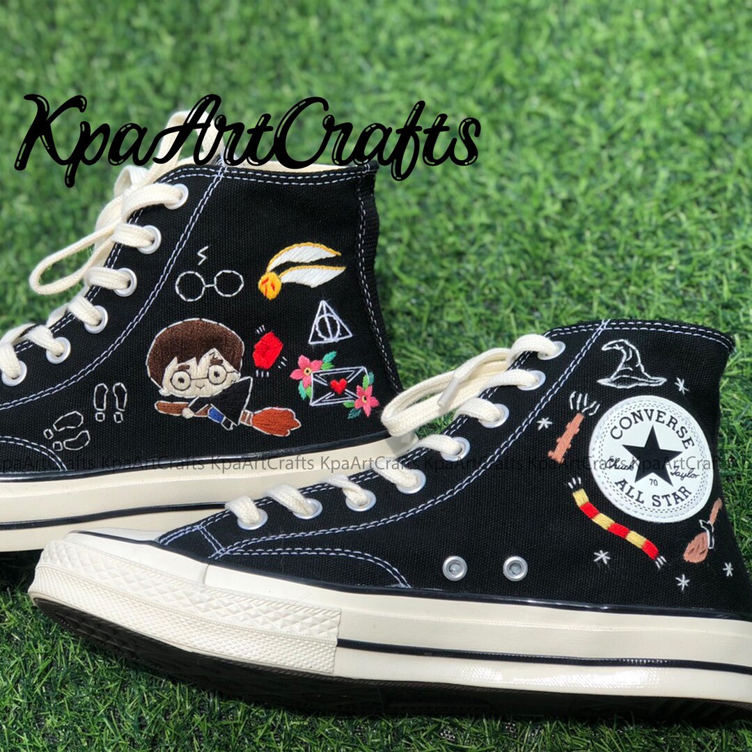 Custom Wizard School Students Converse, Cute Movie Character Converse ...