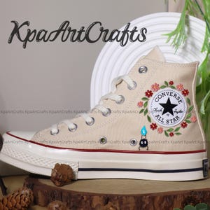 Sprite Forest Anime Custom Embroidered Converse, Cartoon Embroidered ...