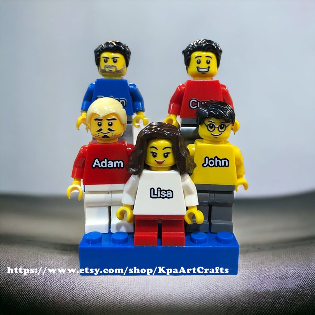 Customized Family Brick Figurines Personalized Mini Family - Etsy