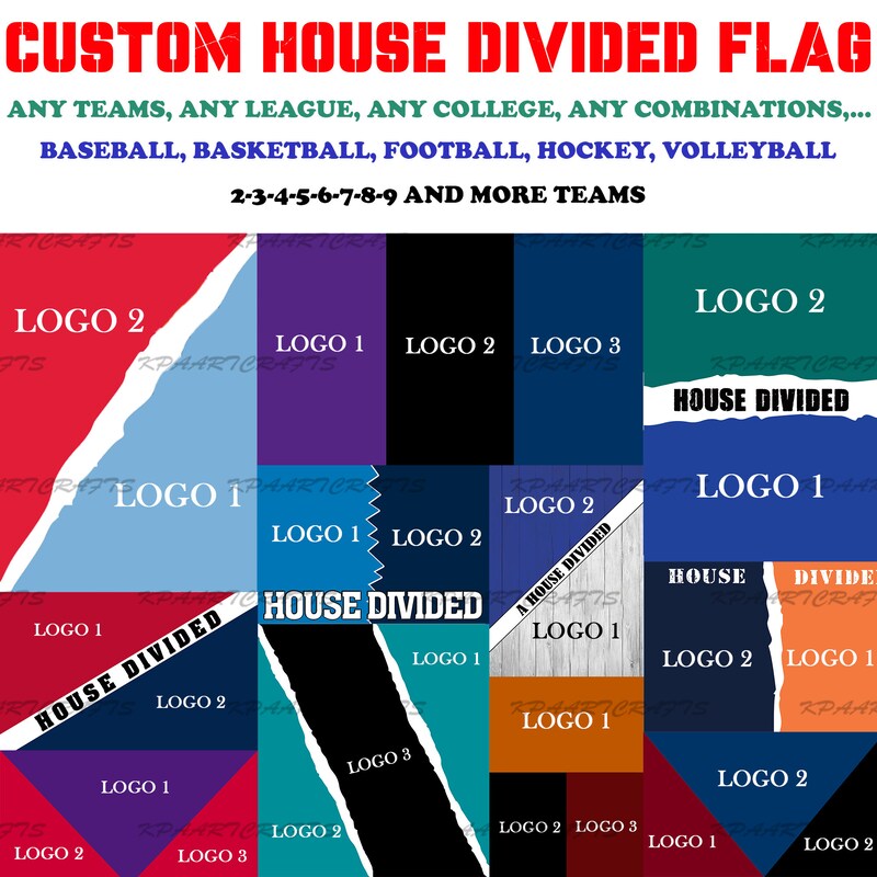 Football House Flags - Etsy