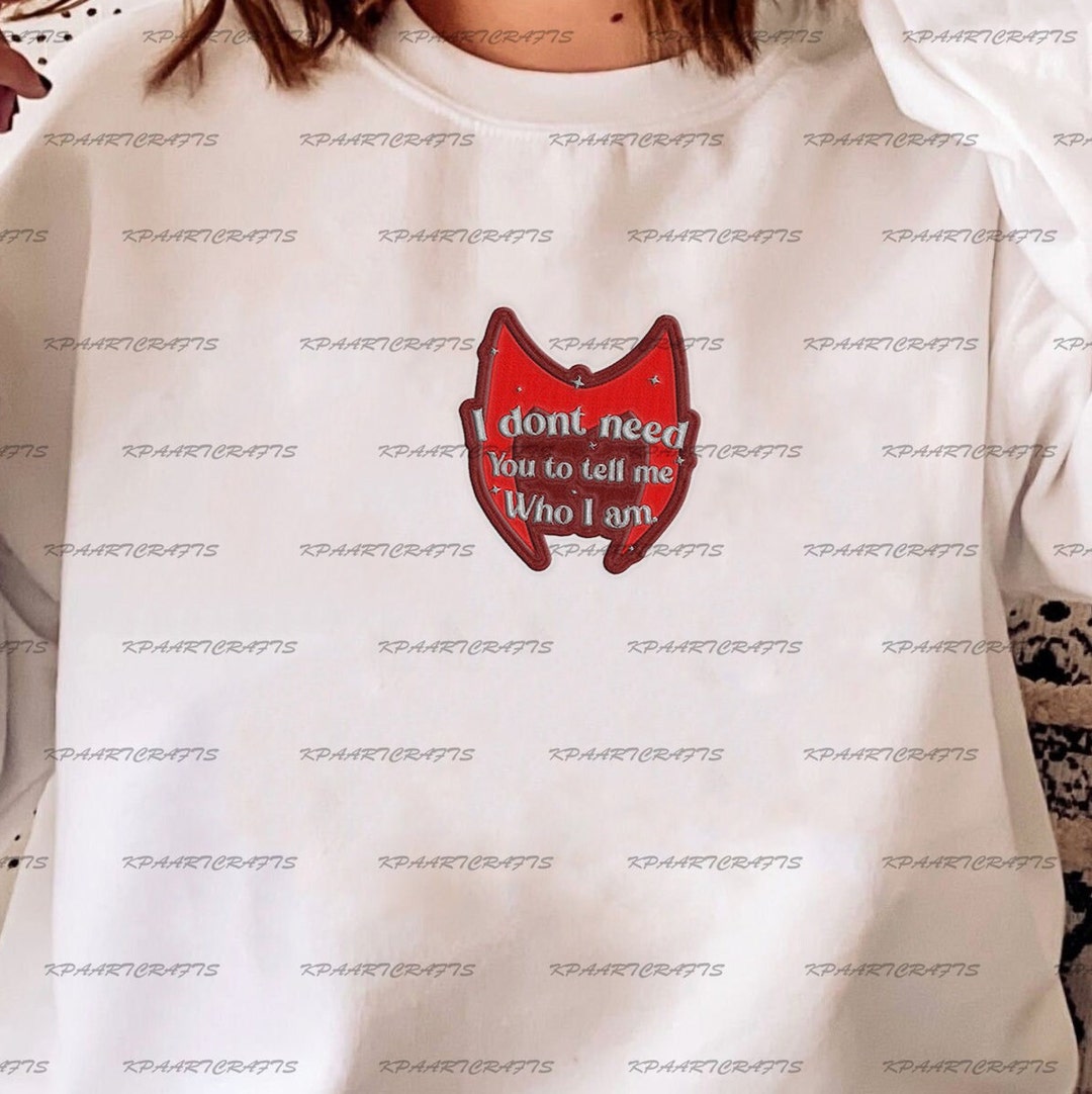 Wanda Maximoff Embroidered Marvel Sweatshirt, Scarlet Witch Emblem ...