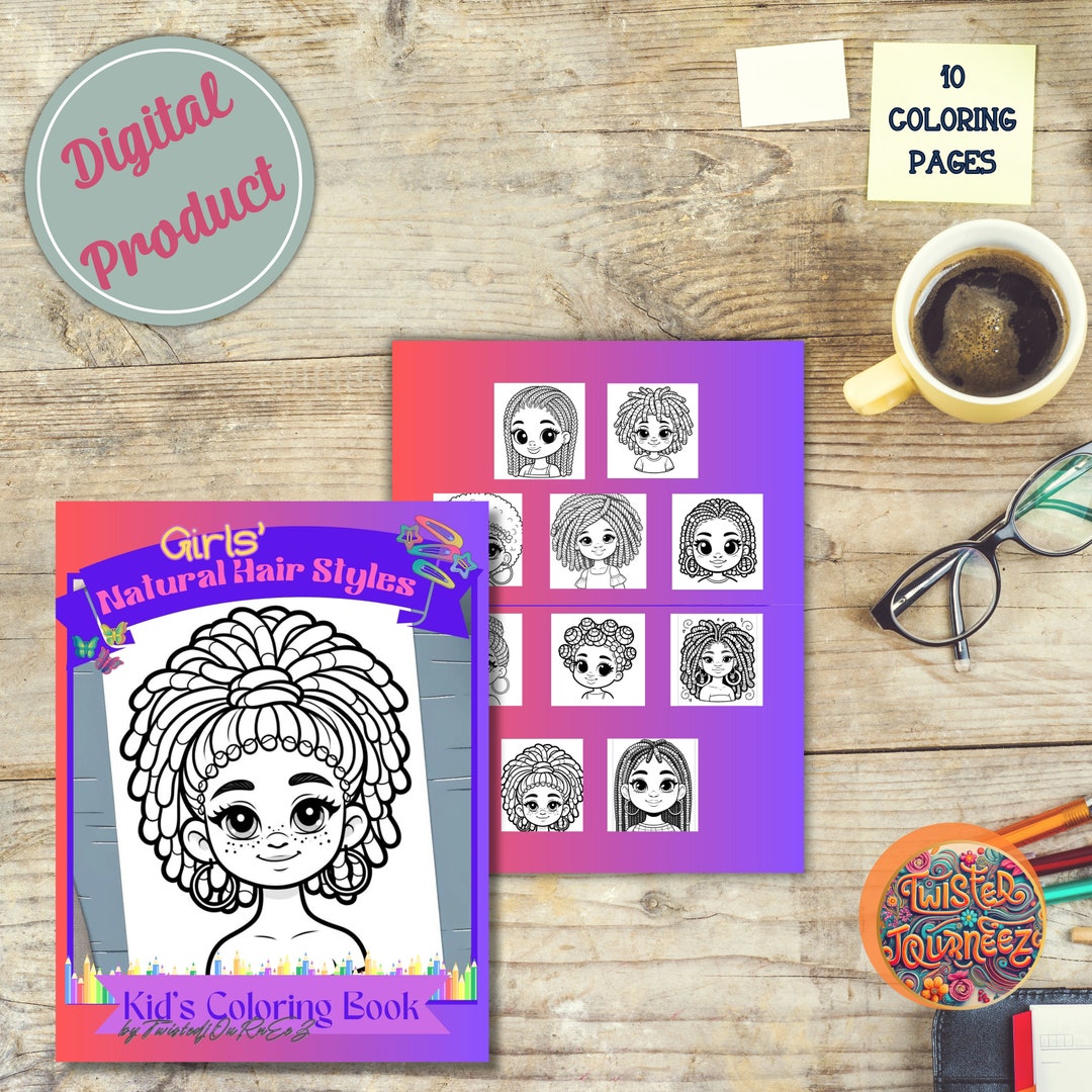 African American Girls Coloring Pages | Natural Hairstyles | Braids ...