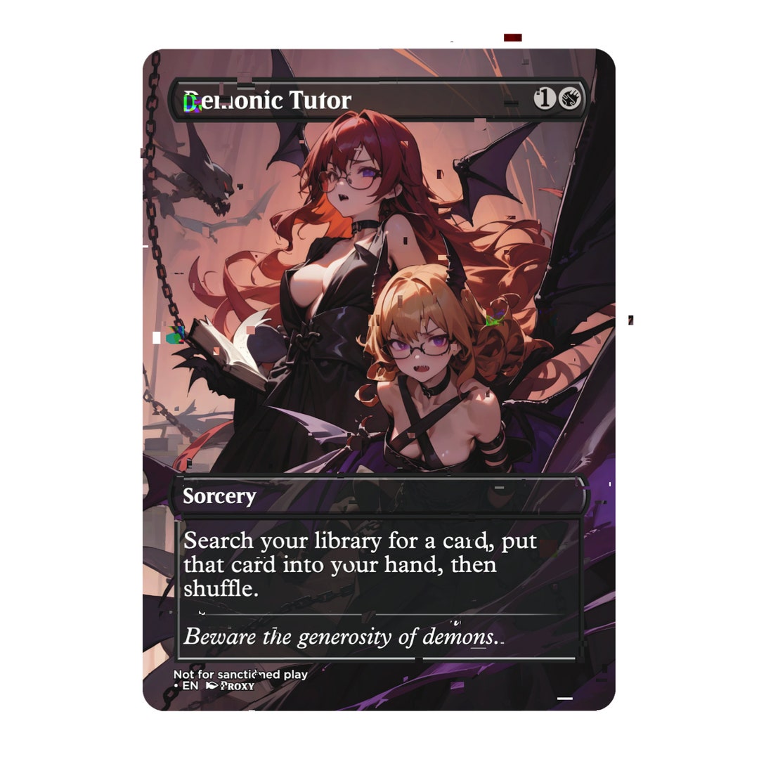 Demonic Tutor PROXY - Etsy