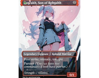 Rograkh, Son of Rohgahh Proxy Anime Style Trading Card - Etsy