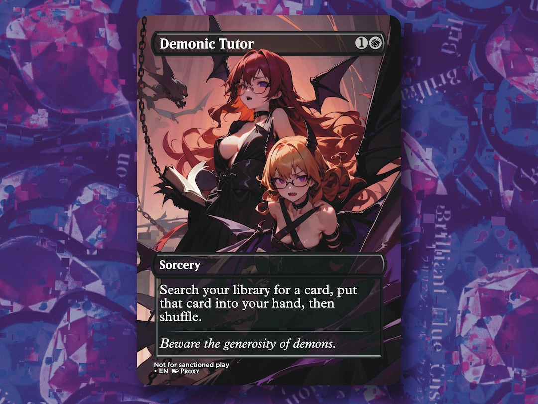 Demonic Tutor PROXY - Etsy