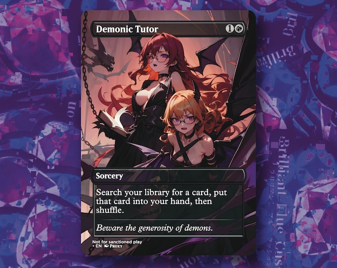 Demonic Tutor PROXY - Etsy