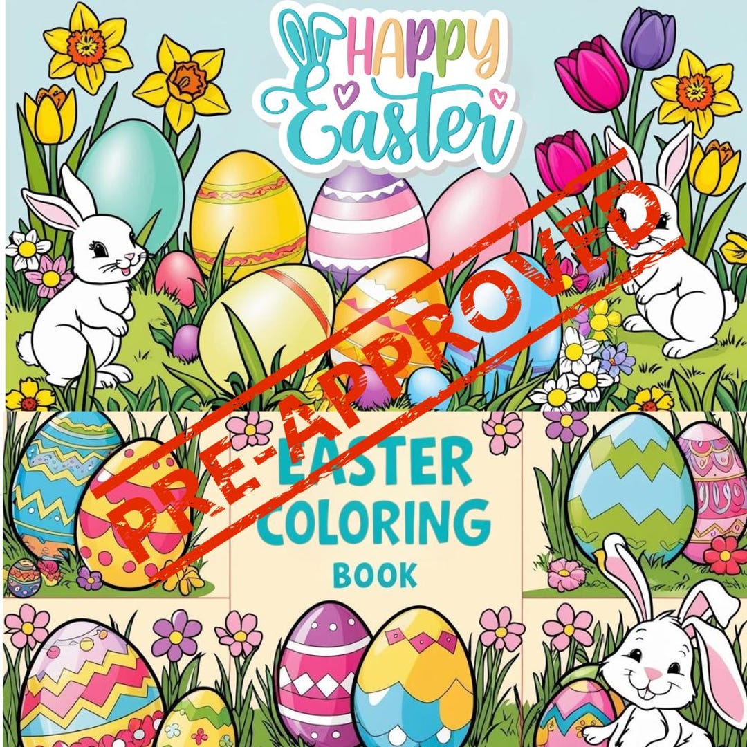 EASTER COLOURING BOOK -for Kids - Etsy