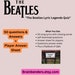 The Beatles Lyric Legends Quiz Fill in 50 Missing Lyrics - Etsy