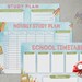 Printable School Timetable and Study Plans Kids School Planner Back to ...