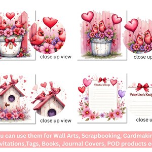 Valentine Junk Journal Printable Kit Collage Valentine's Day Digital ...