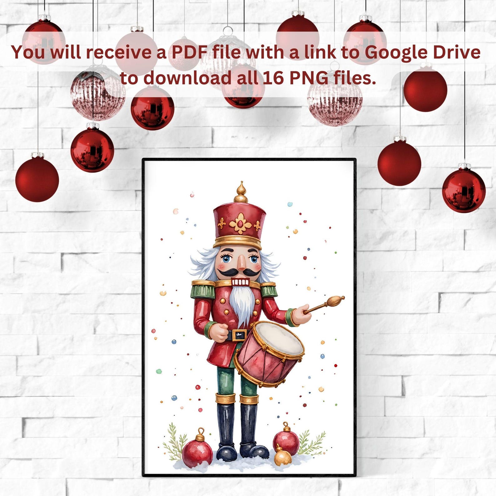 16 Christmas Nutcracker Clipart PNG Bundle Watercolor Nutcracker PNG ...