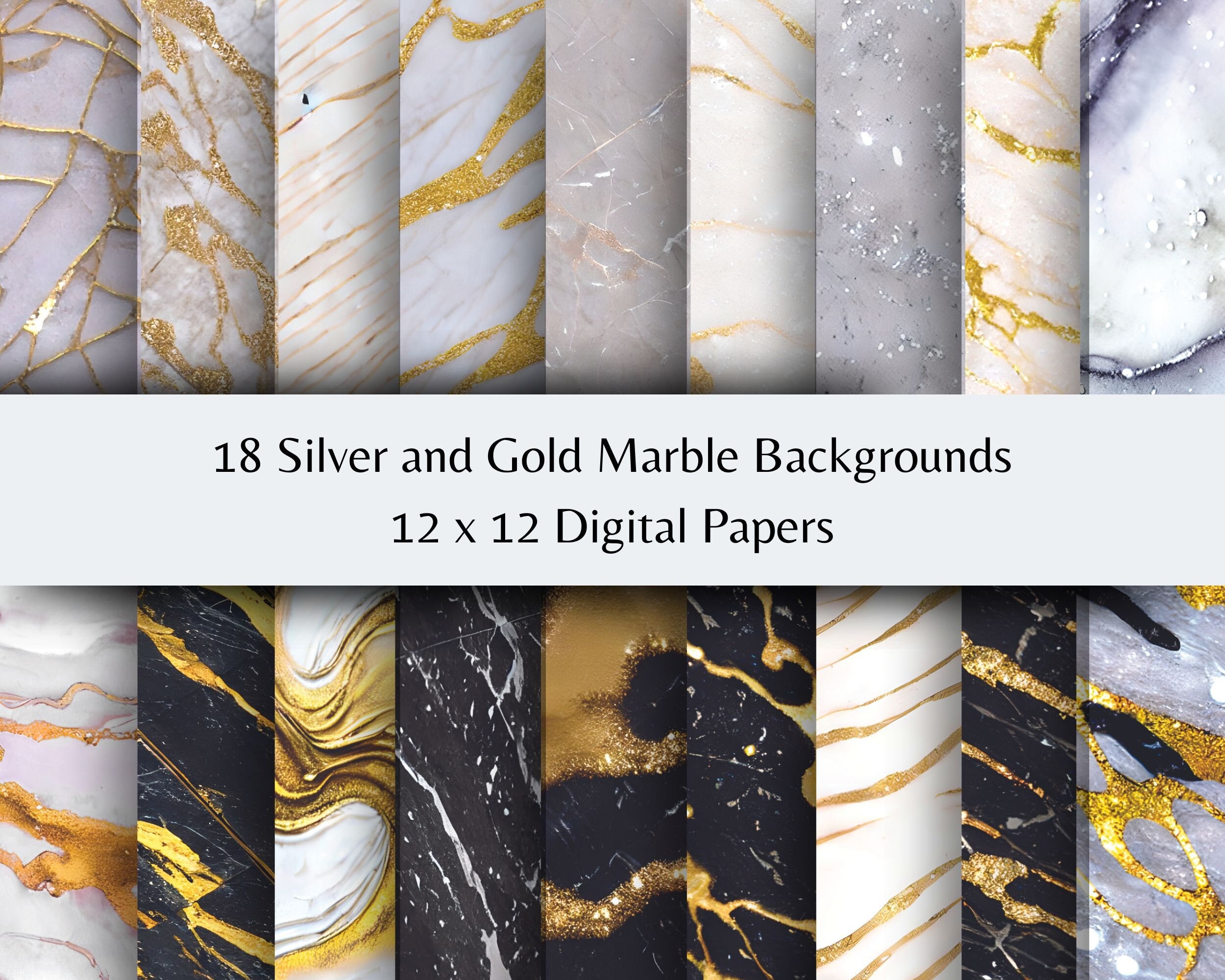Marble Backgrounds Luxury Digital Paper Pack Scrapbook Printable ...