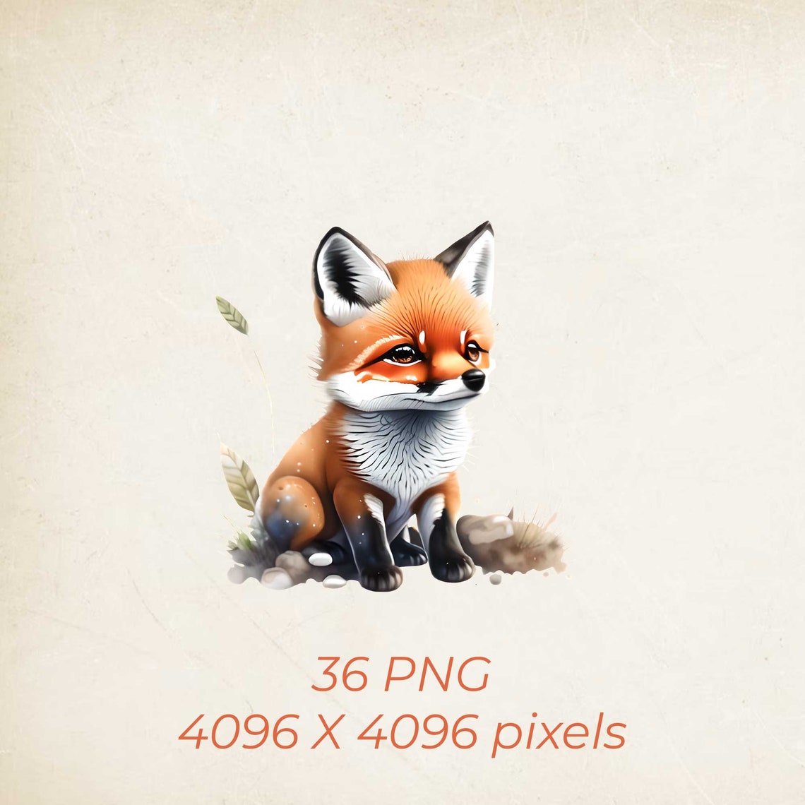 Woodland Animals Clipart Cute Baby Animals Png Watercolor Forest ...