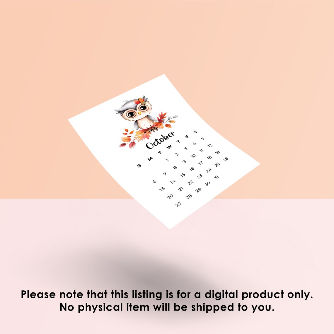 Animal Calendar 2024 Desk Printable Mini Calendar New Year 12 Month ...