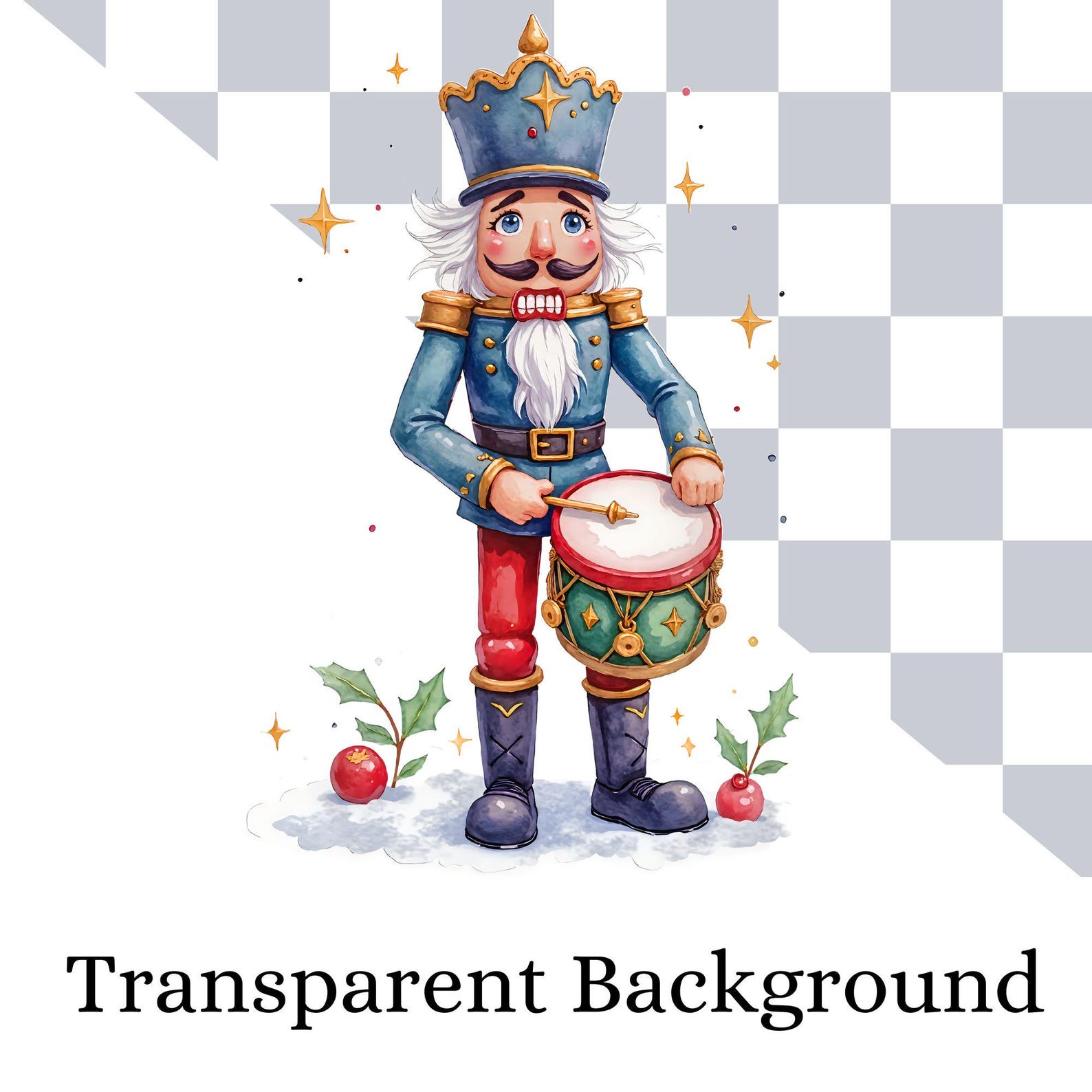 16 Christmas Nutcracker Clipart PNG Bundle Watercolor Nutcracker PNG ...