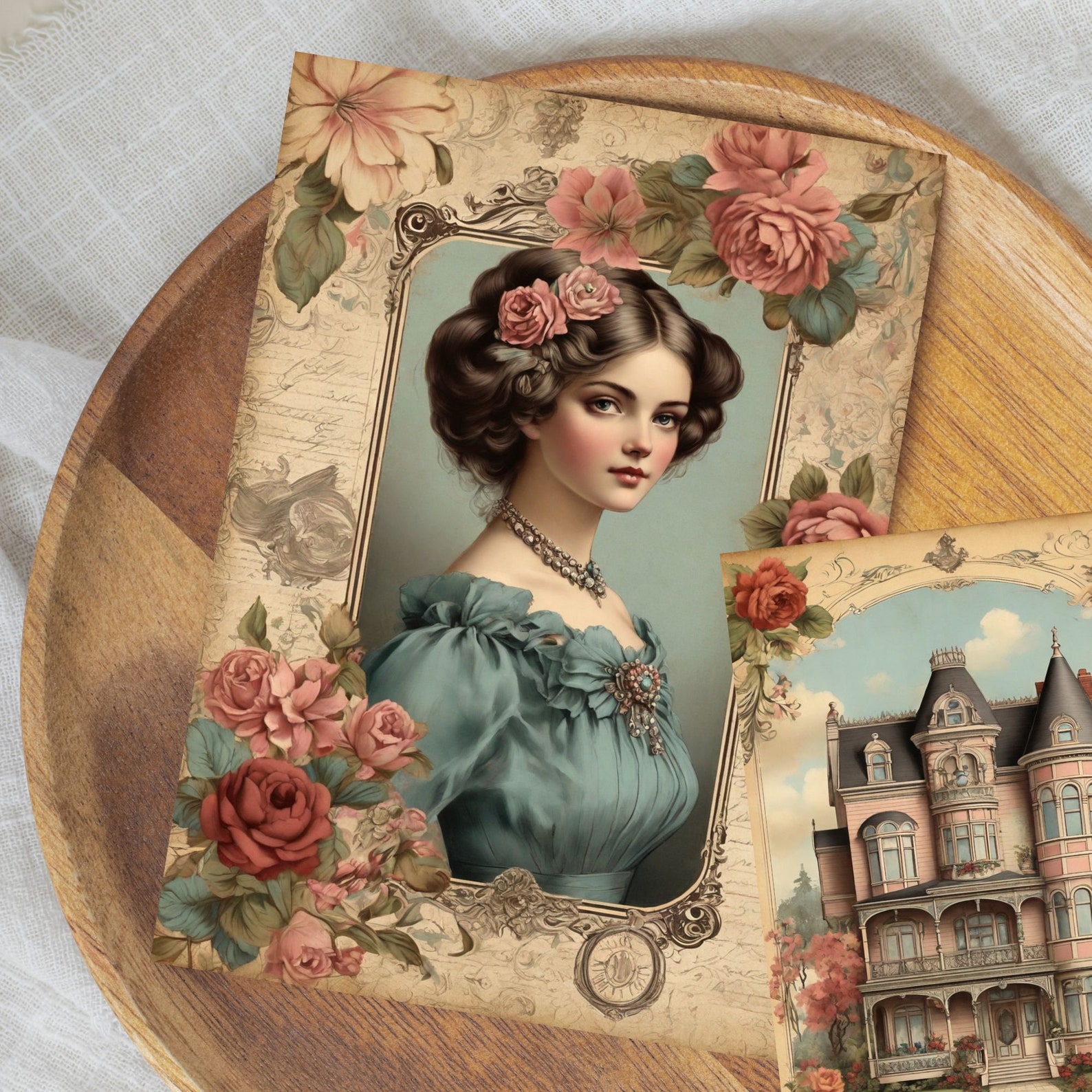 Victorian Scrapbook Pages Vintage Victorian Ladies Junk Journal Pages ...