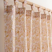 Curtain Vintage Jonelle Fabric Range Etoile Design of Flowers, Palm ...
