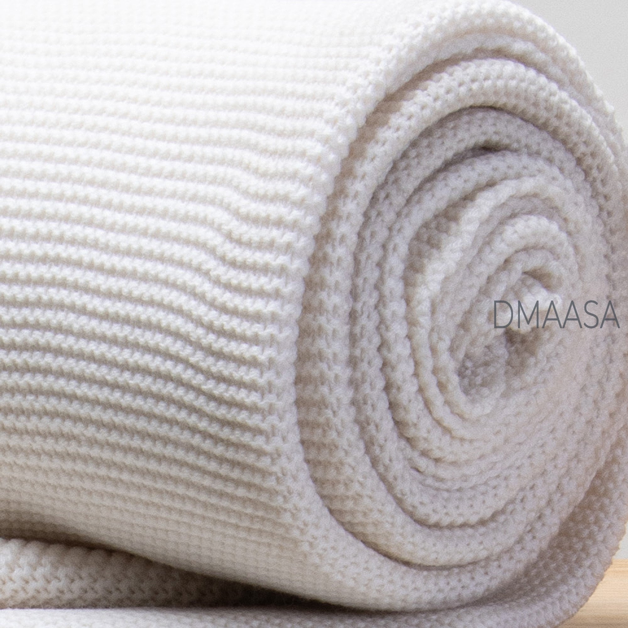 White Soft Cotton Throw Blanket, Handwoven Solid Throw Blanket, Cotton ...