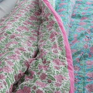 Hand Block Print Duvet Cover, Comforter Cover Set, Printed Fabric Duvet ...