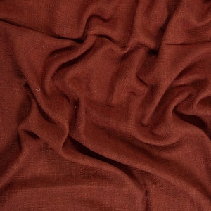 Rust Brown Mud Cloth Solid Throw Blanket, Boho Throw Blanket Organic ...