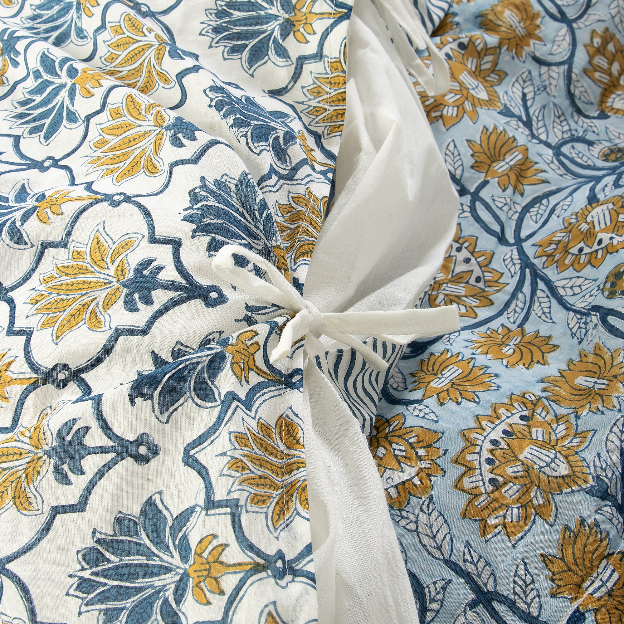 Hand Block Print Duvet Cover, Comforter Cover Set, Printed Fabric Duvet ...