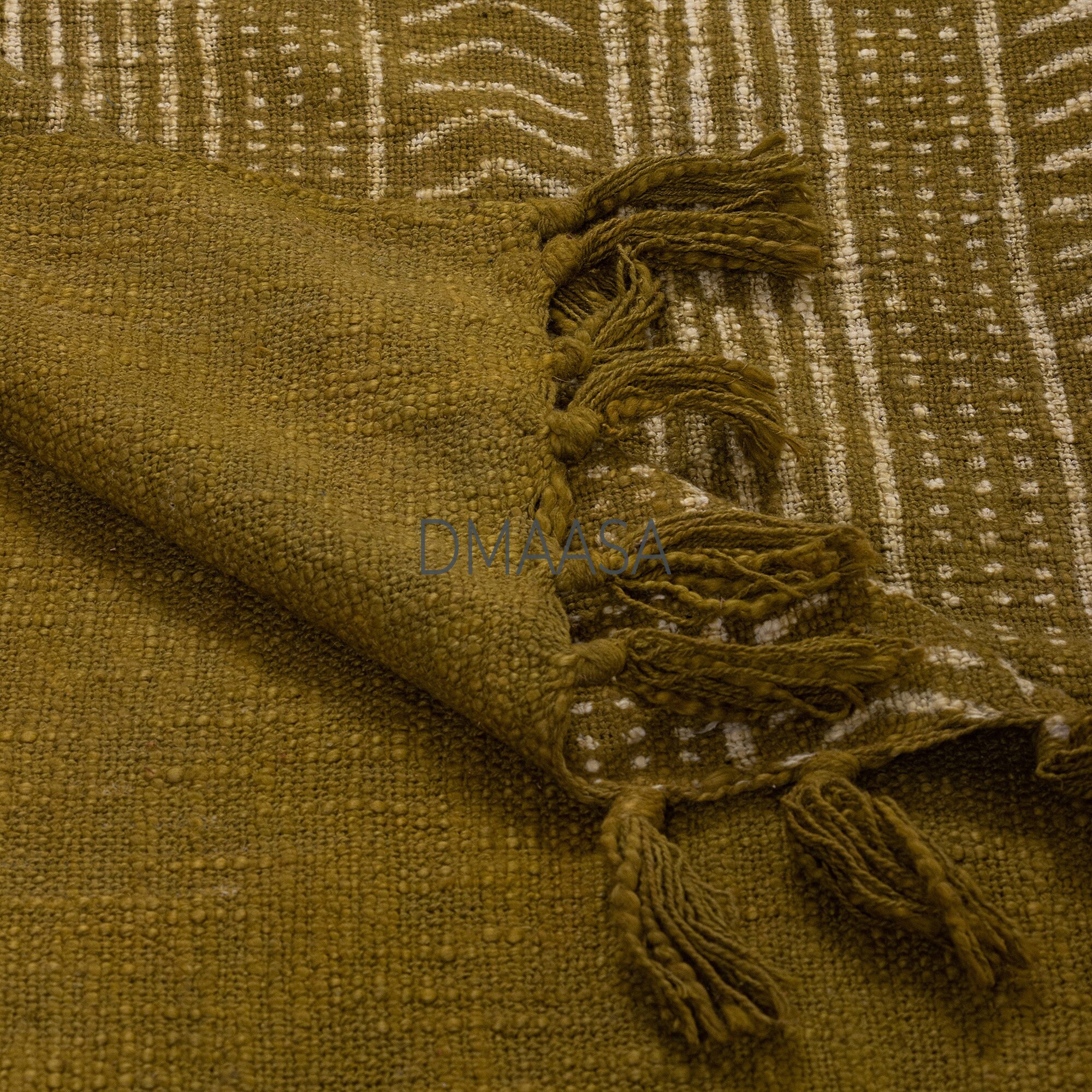 Rustic Tribal Hand Block Printed Soft Cotton Throw, Organic Cotton ...