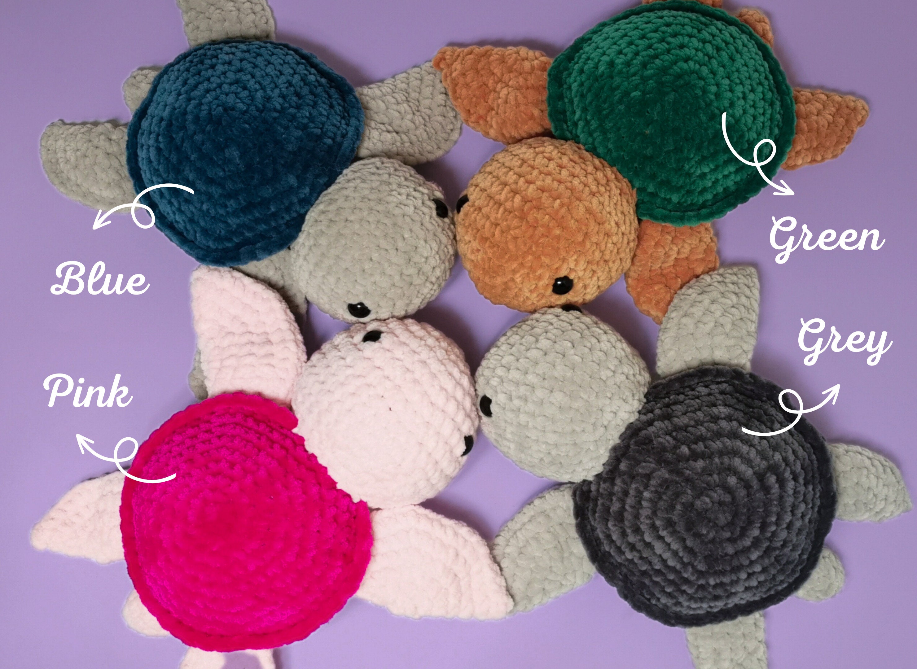 Large Turtle Plushie Handmade Turtle Stuffed Animal Amigurumi Turtle ...