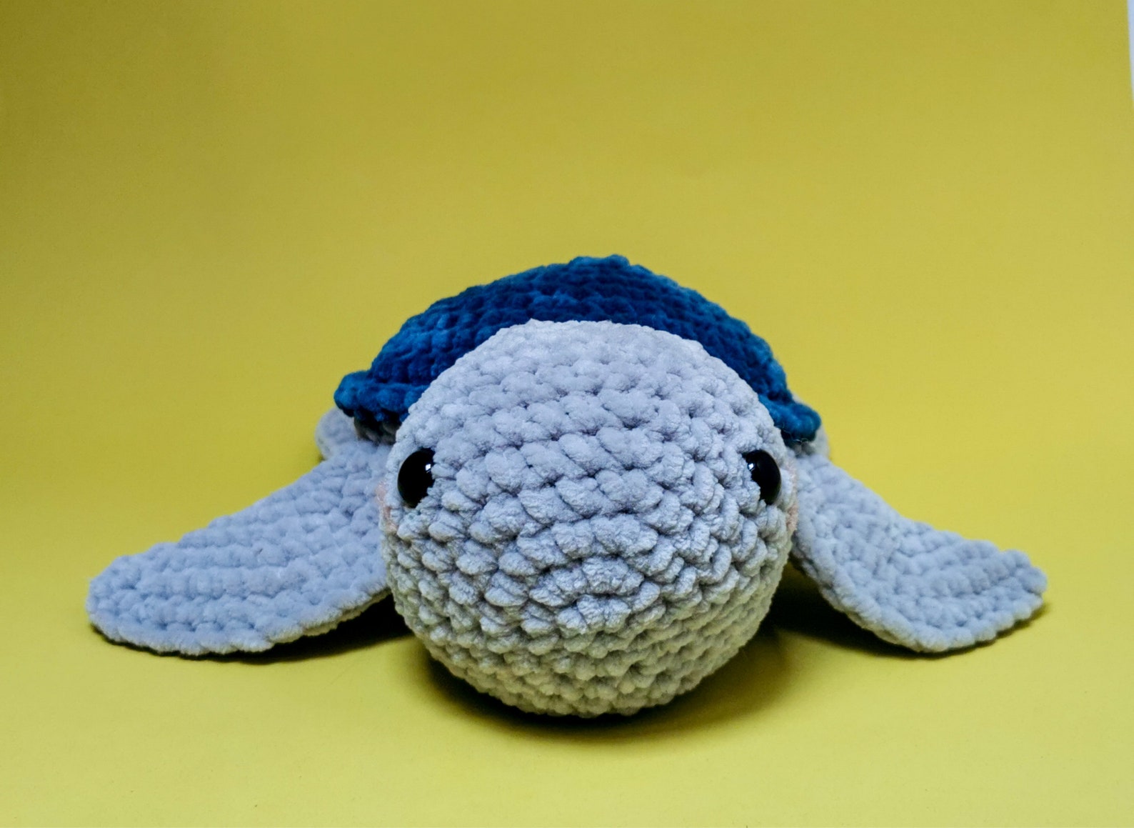 Large Turtle Plushie Handmade Turtle Stuffed Animal Amigurumi Turtle ...