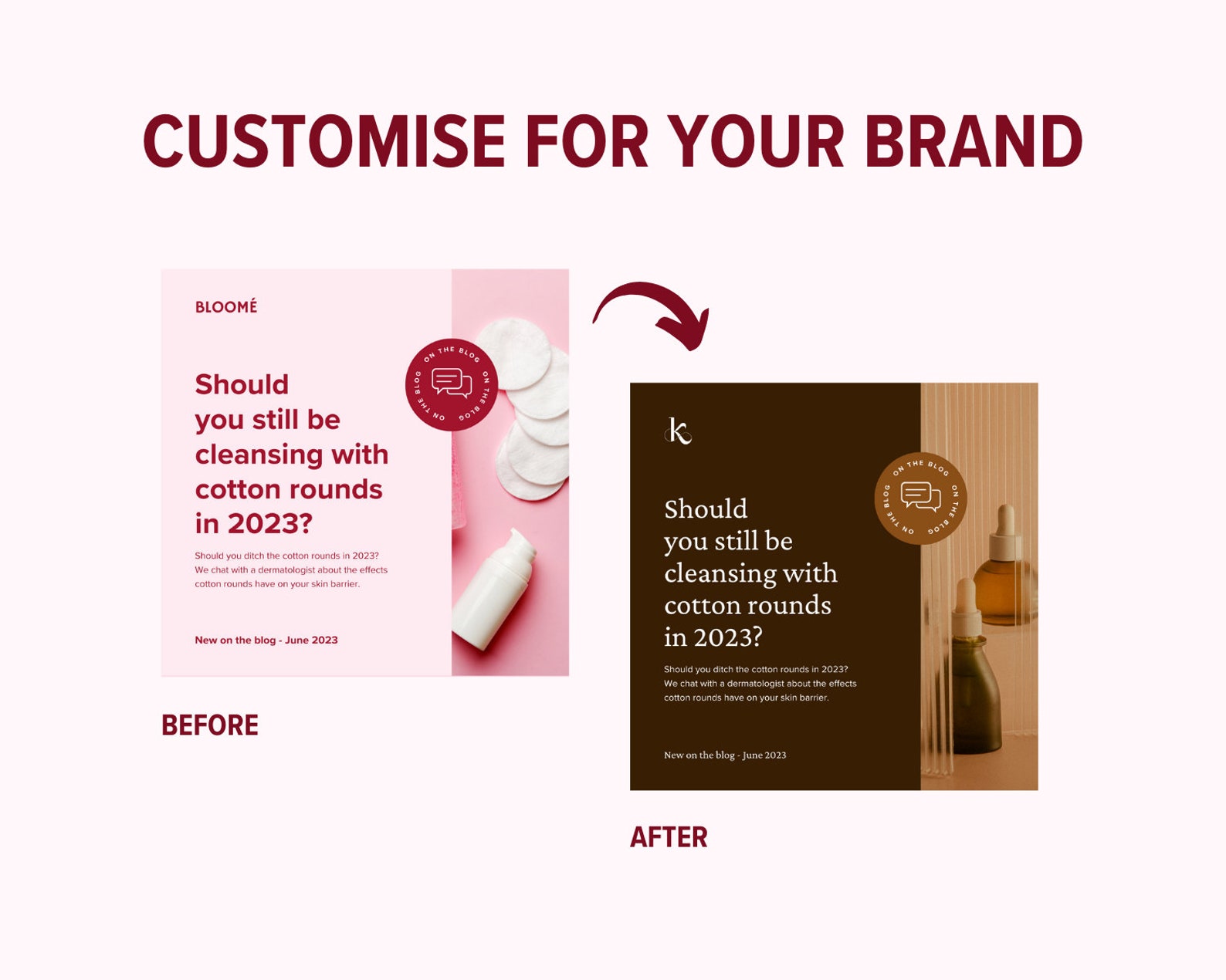 Beauty Instagram Template, Instagram Post, Beauty Instagram, Skincare ...