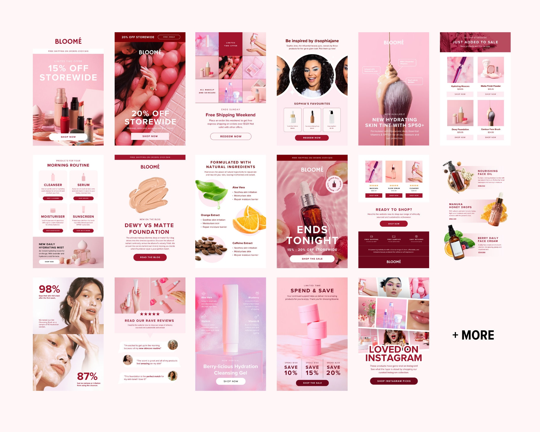 100 Email Templates & Social Media Templates, Instagram Template ...