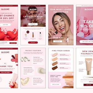 50 Pink Email Templates, Flow Email Template, Mailchimp Email Template ...