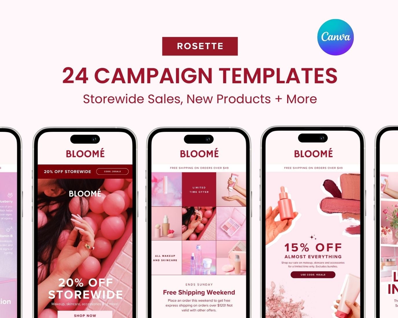 25 Pink Email Templates, Email Marketing Template, Email Newsletter ...