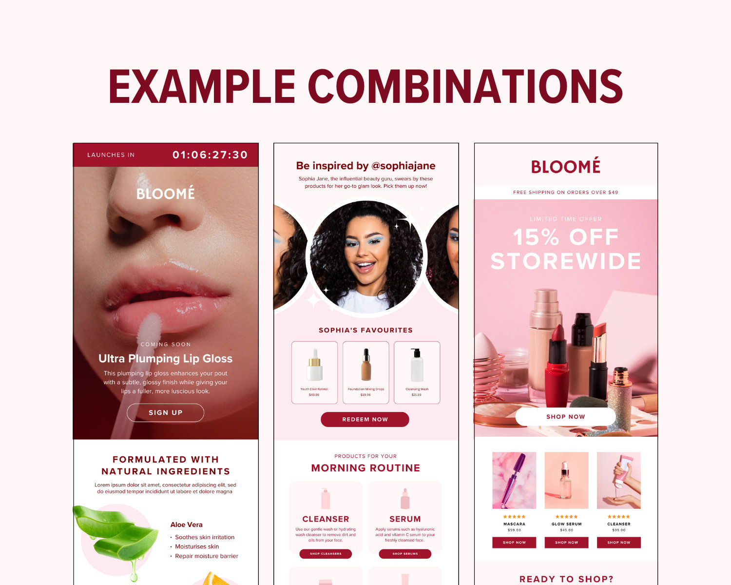 25 Pink Email Templates, Email Marketing Template, Email Newsletter ...