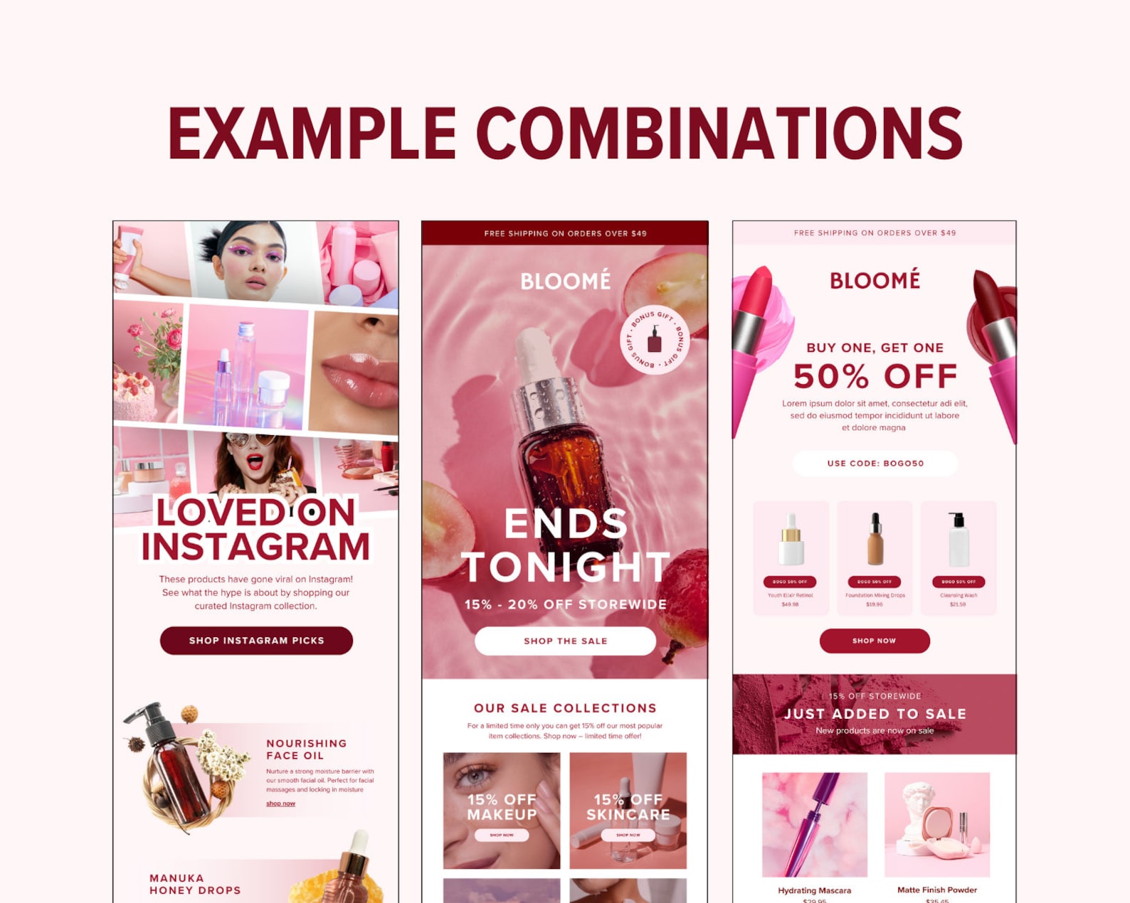 25 Pink Email Templates, Email Marketing Template, Email Newsletter ...