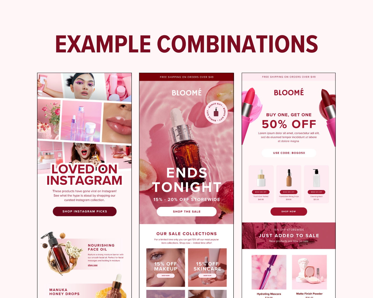 25 Pink Email Templates, Email Marketing Template, Email Newsletter ...