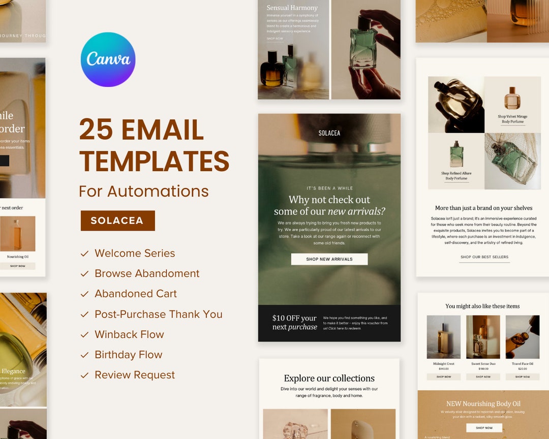 Email Template. Email Marketing Template Canva, Klaviyo Email Template ...