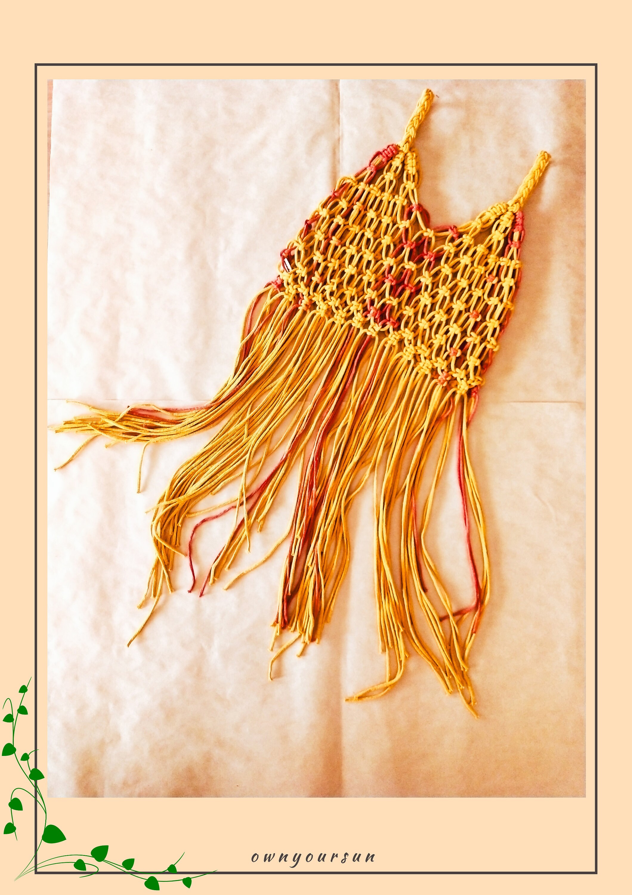 Macrame Crop Top Dress Boho Eco-friendly Sustainable - Etsy