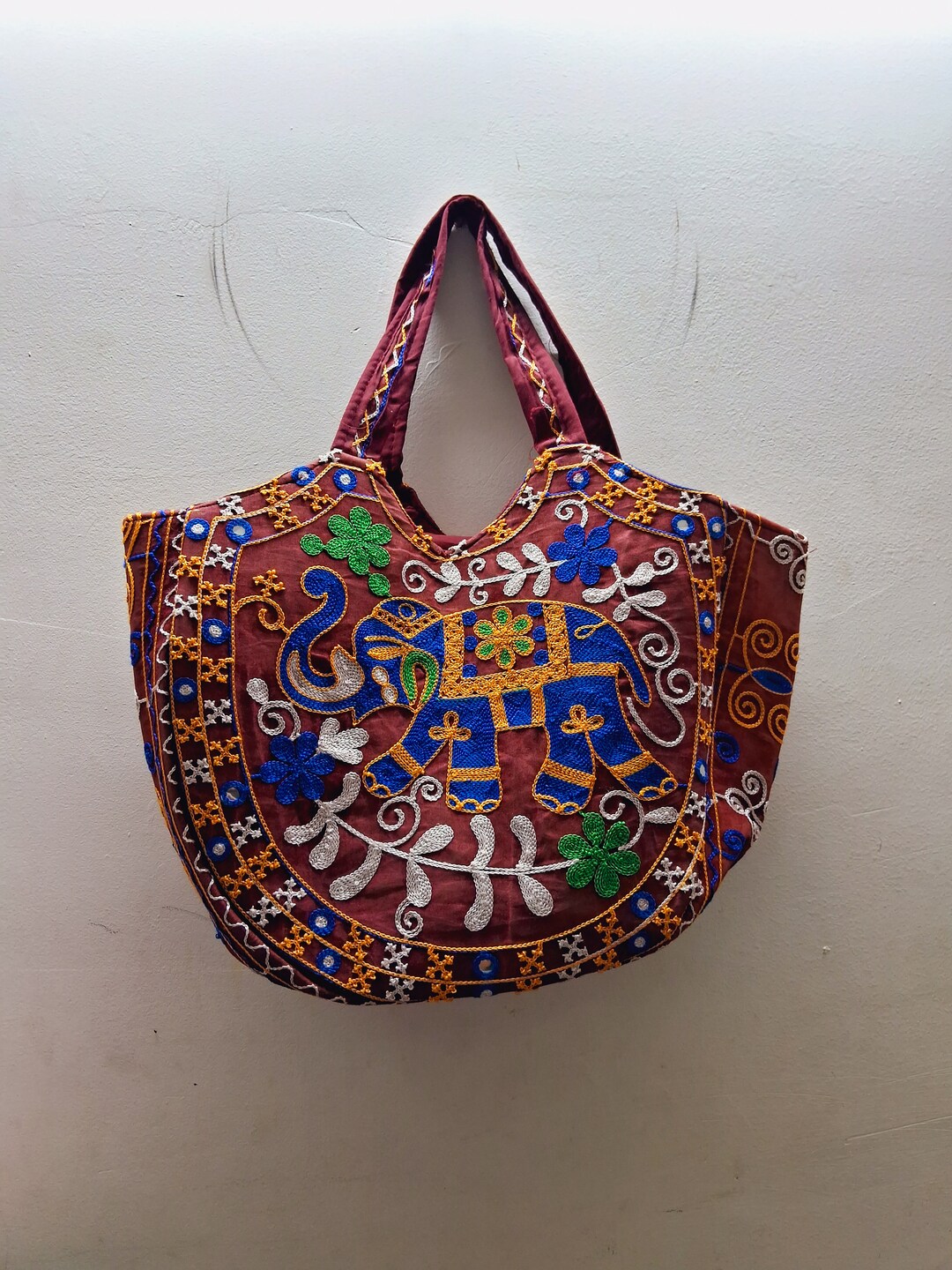 Indian Handmade Kattchi and Mirror Embroidery Hand/shoulder Bags - Etsy