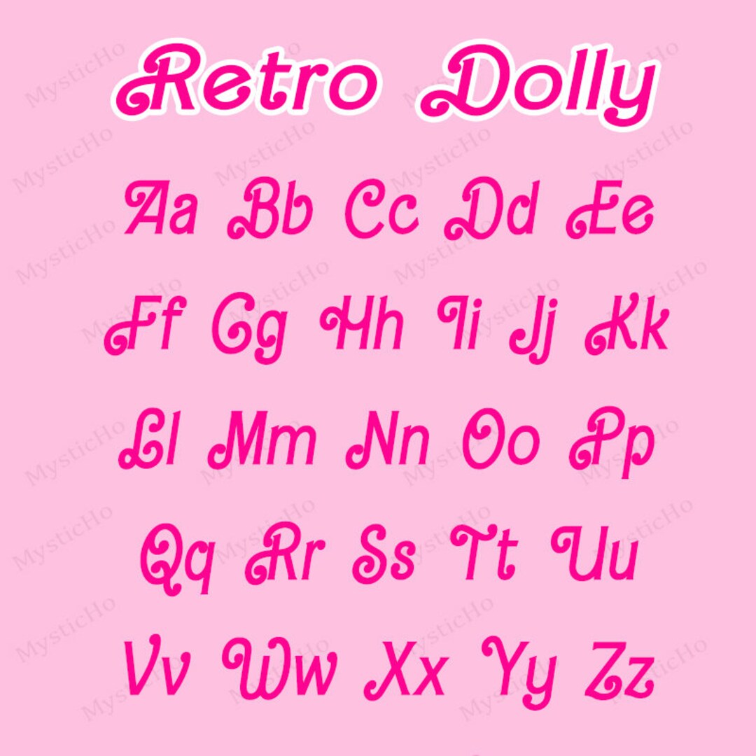 Babe Font Bundlethree Barbie Fontretro Barb Doll - Etsy