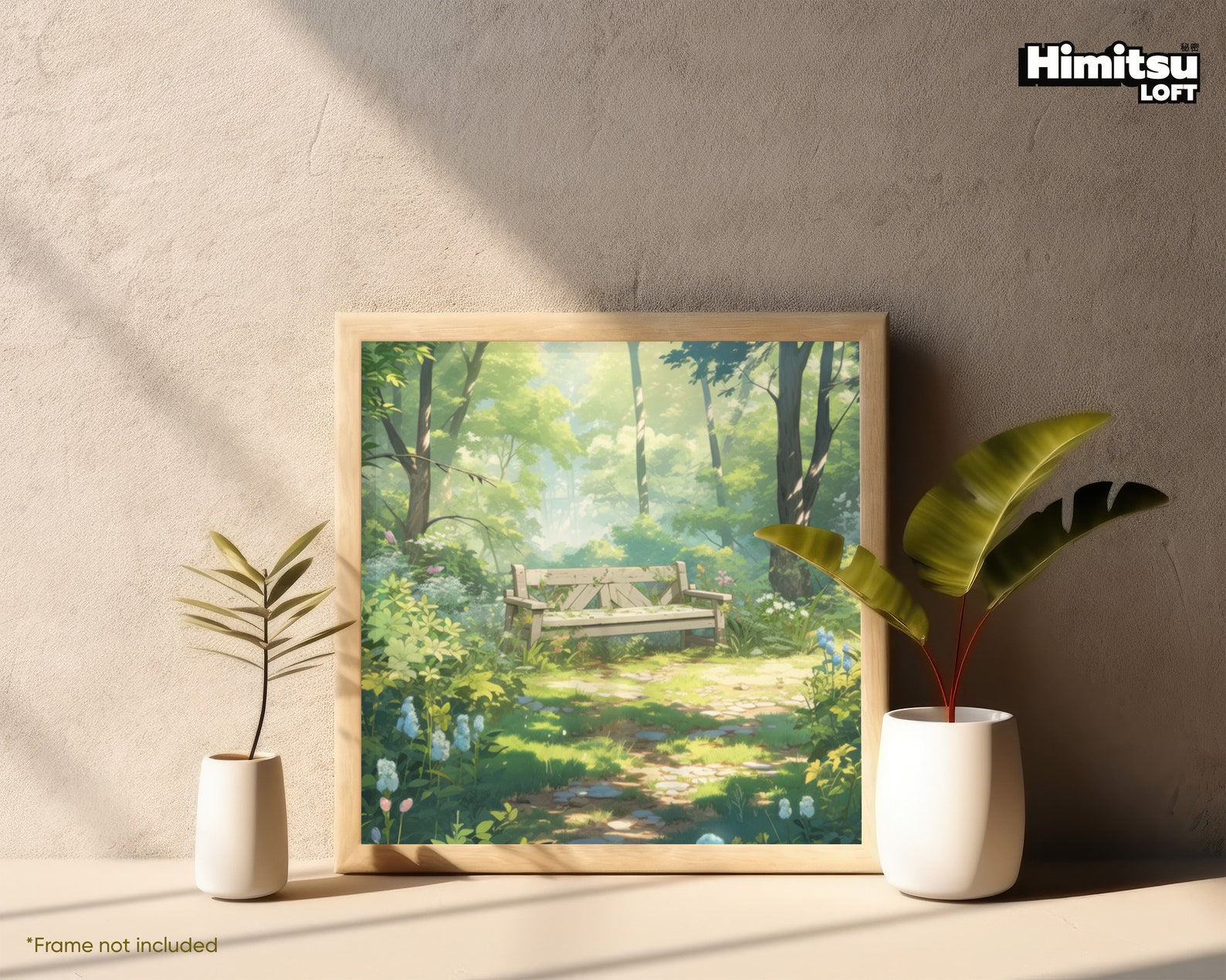 Solace Anime Poster | Enchanted Beautiful Forest | Landscape Wall Art ...