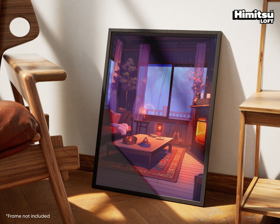 Frostlight | Cozy Anime Room | Candlelit Room | Anime Poster | Living ...