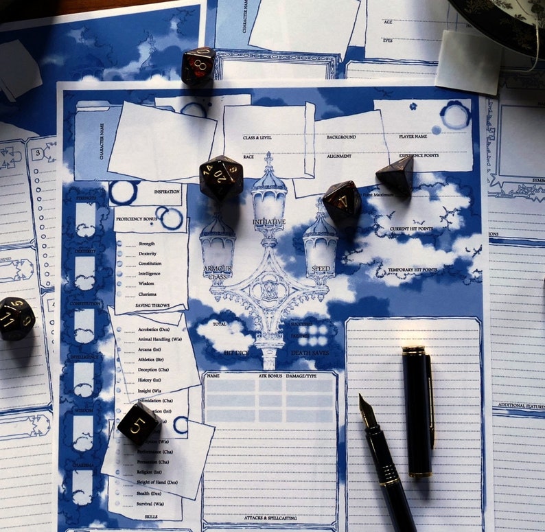 Form-fillable 1920s Noir Character Sheet || Dnd 5e || Incl ...