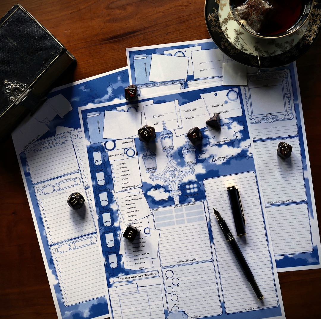 Form-fillable 1920s Noir Character Sheet || Dnd 5e || Incl ...