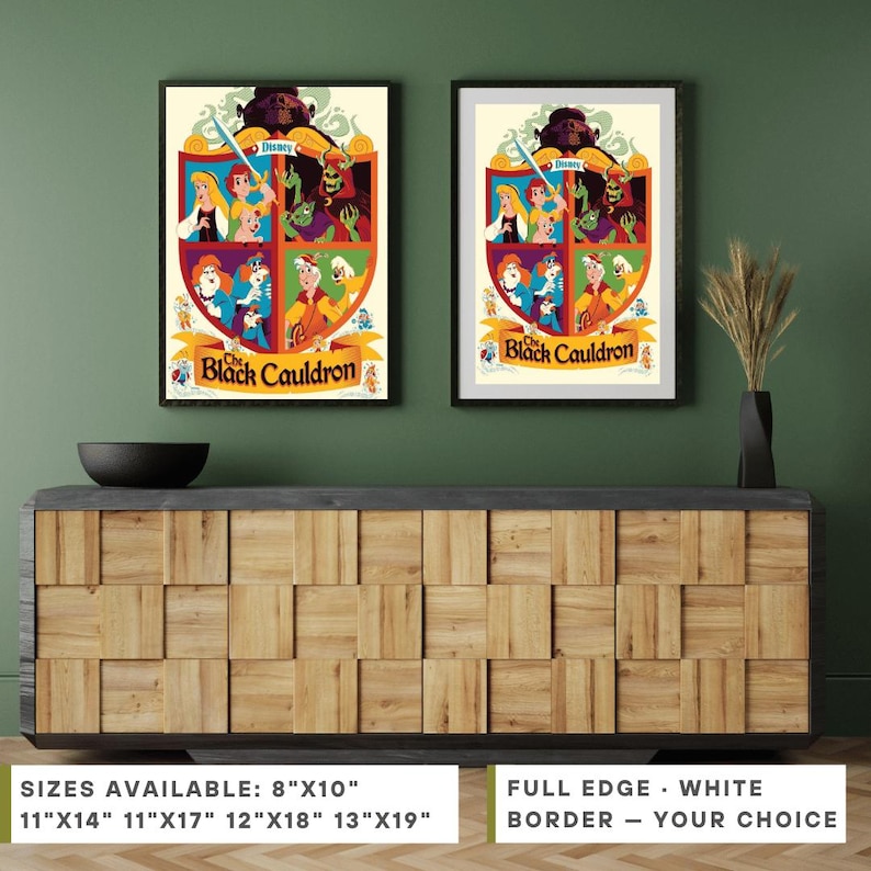 Disney Black Cauldron Alternate Movie Poster Print | 8x10 11x14 11x17 ...