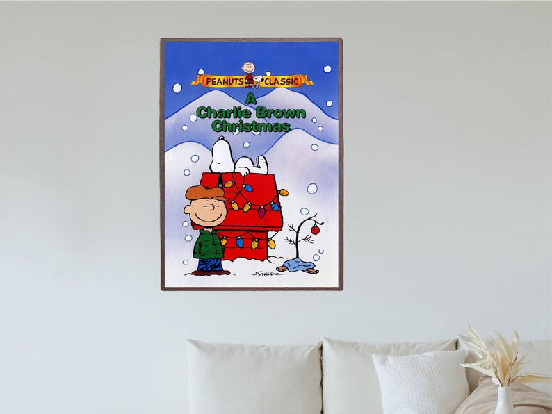 A Charlie Brown Christmas Movie Poster Canvas Print Room - Etsy