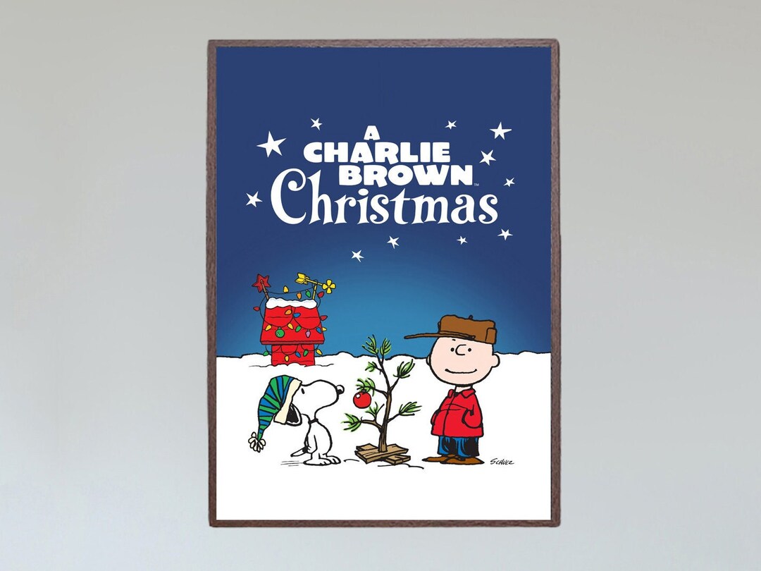 A Charlie Brown Christmas Movie Poster Canvas Print Room - Etsy