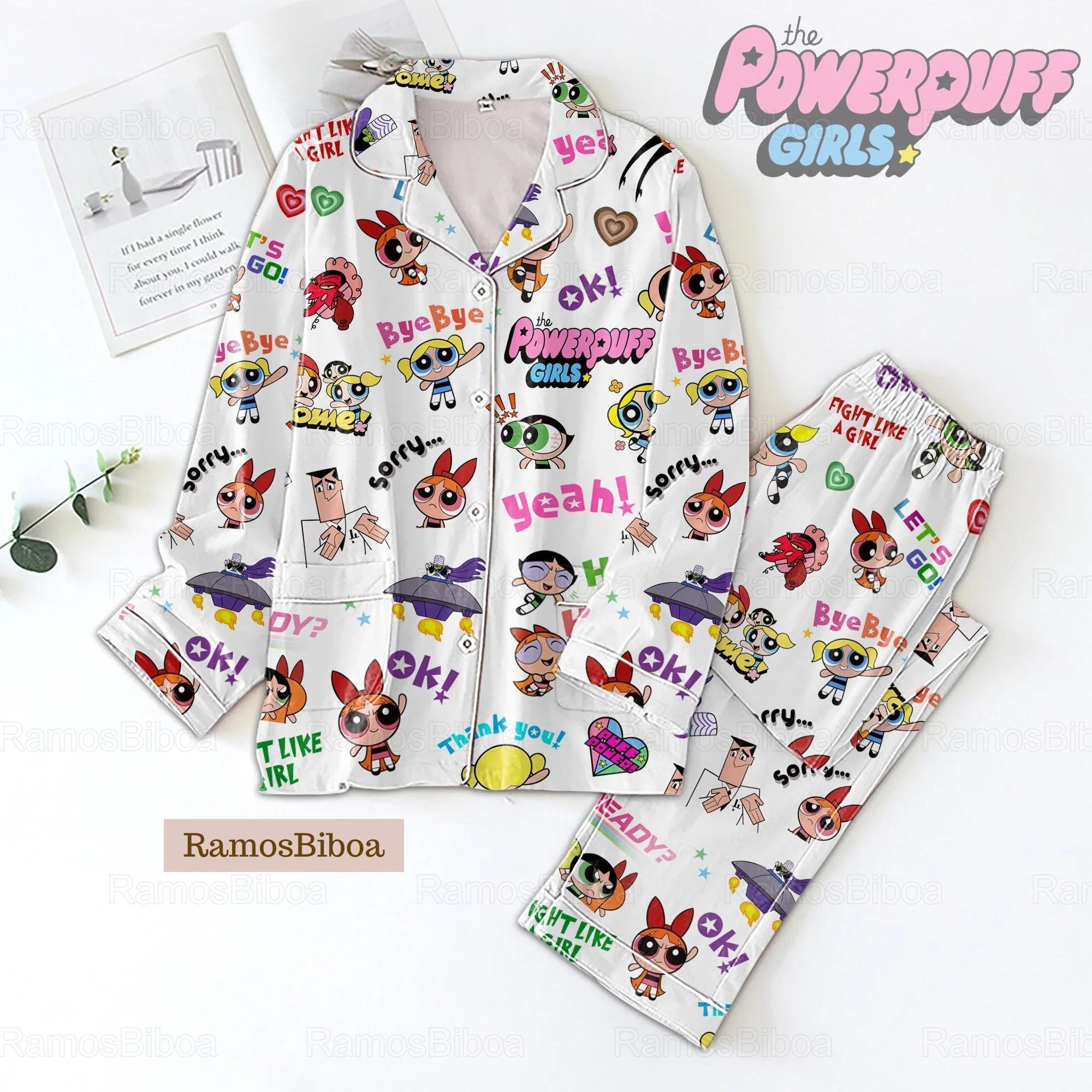 Power.puff Girls Christmas Pajamas Set, the Power.puff Girls Pajamas ...