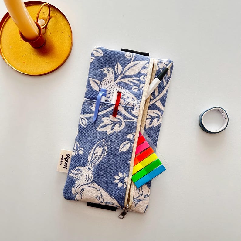 Elastic Pen Pouch for Notebook – Zipper Pencil Case With Pocket – Fits ...