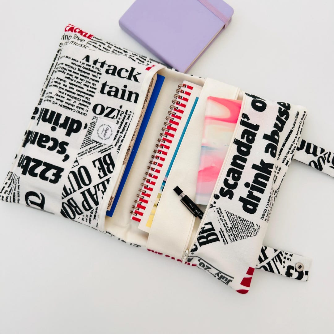 Vintage-inspired Newspaper Book Cover – Bold, Fun, and Unique,book ...